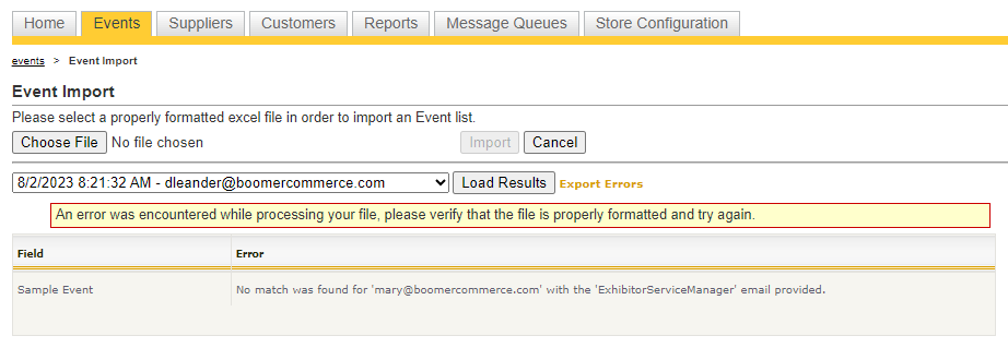 Importing Events – Boomer Commerce