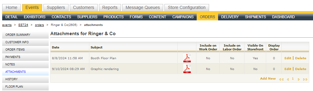 Order Notes and Attachments – Boomer Commerce