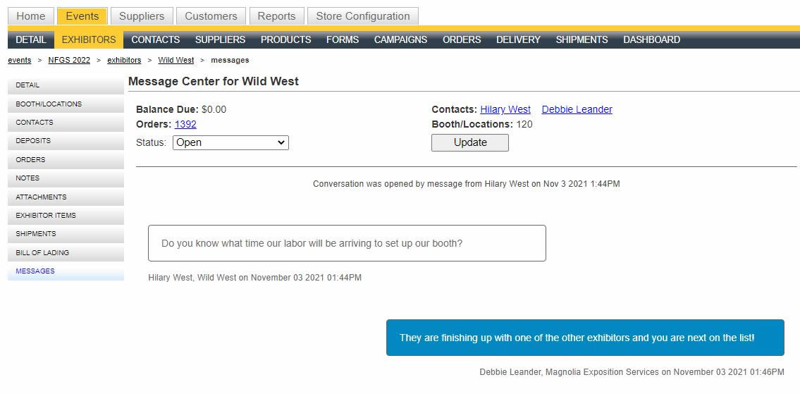 Messages – Boomer Commerce