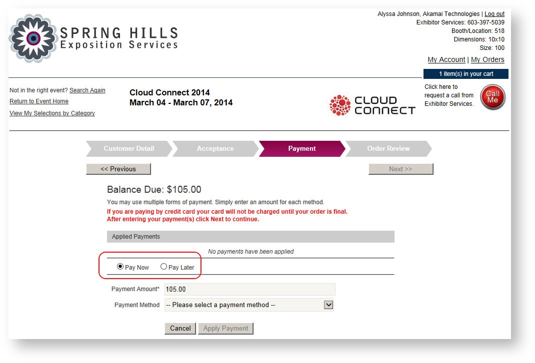 Event Settings – Boomer Commerce