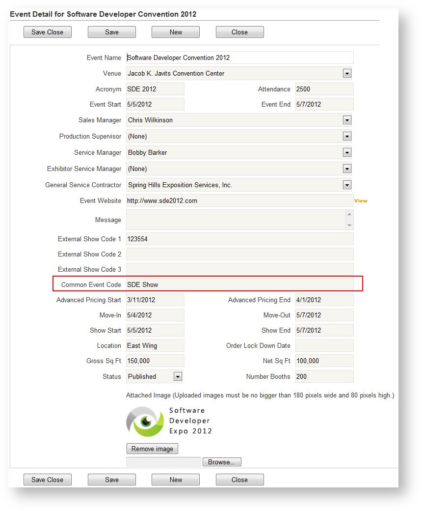 Event Dashboard – Boomer Commerce