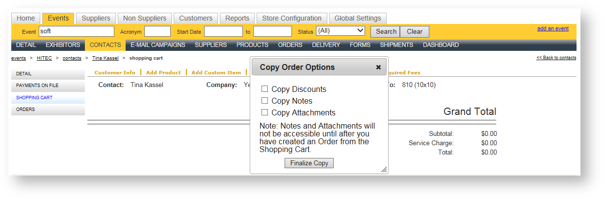 Copy An Order – Boomer Commerce