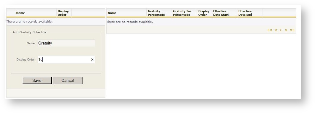 Tax and Gratuity Schedules – Boomer Commerce