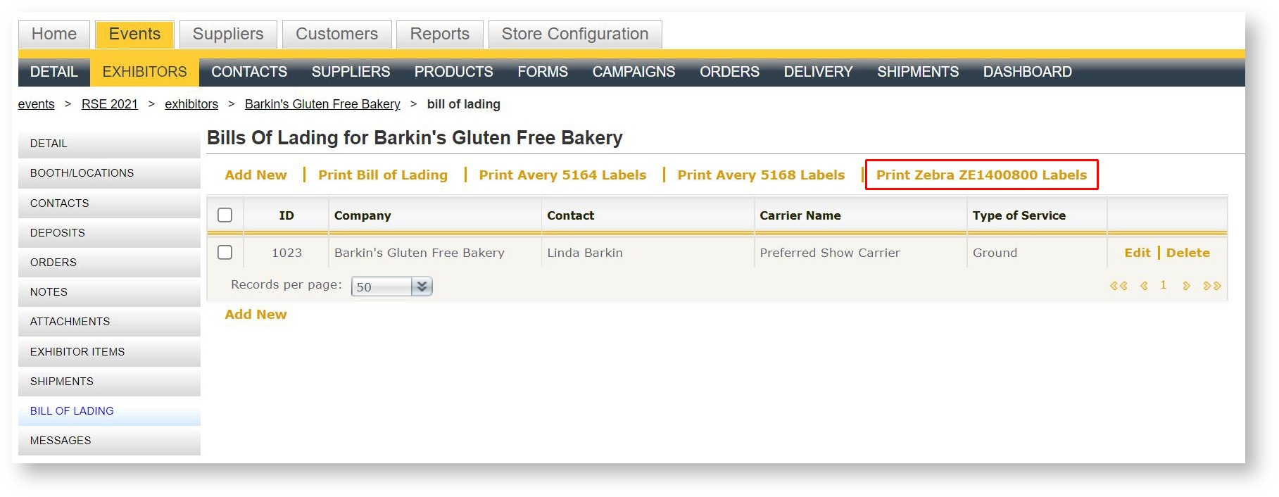 Outbound Labels - Zebra ZE1400800 – Boomer Commerce