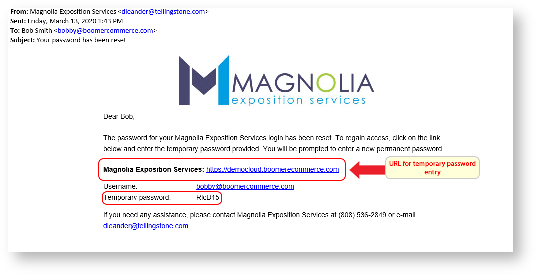 Reset Password – Boomer Commerce
