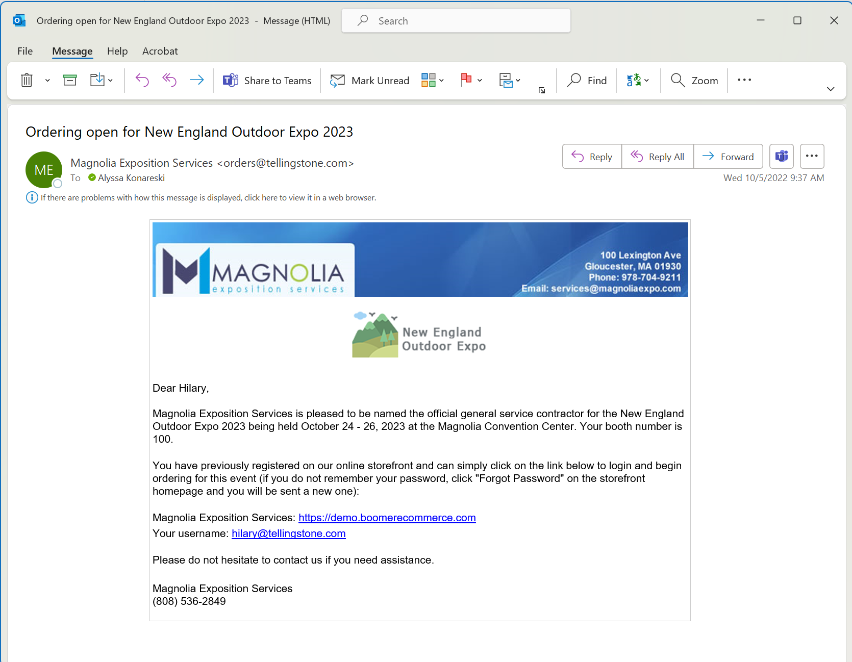 E-Mail Template Samples – Boomer Commerce