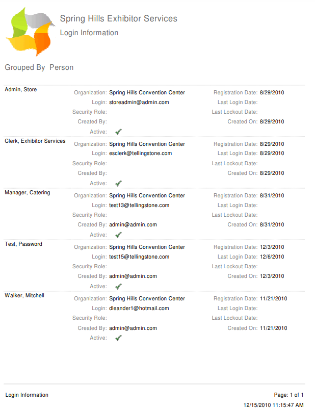 Login Information – Boomer Commerce